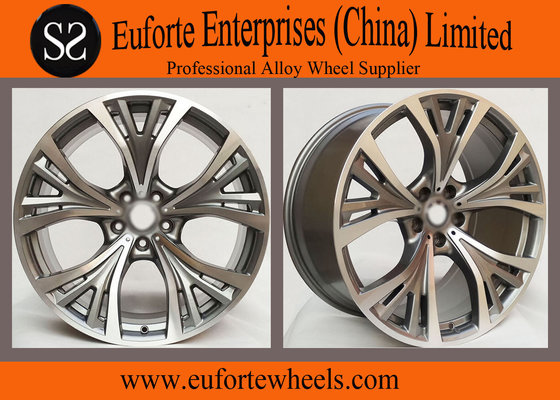 21 " gun metal machine face bmw replica wheels VIA SAE for BMW X5