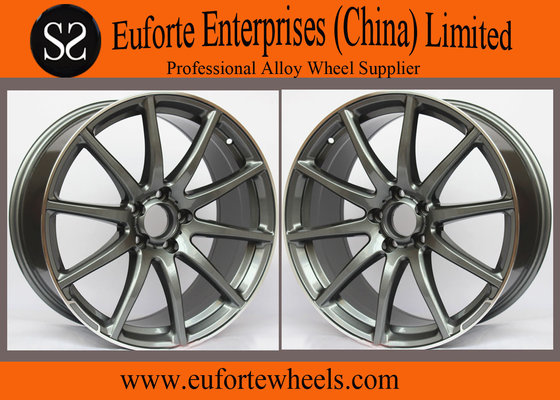 Aluminum Alloy Gun Metal Mercedes Replica Wheels SLK350 18 Inch 30 - 45 mm ET