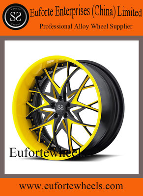 19 '' / 20 '' / 21 '' / 22 '' heavy duty 2 piece silver color forged wheels for Lamborghini / Porche / Ferrari