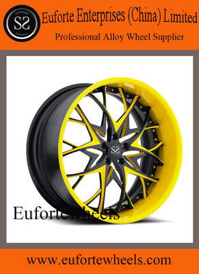 19 '' / 20 '' / 21 '' / 22 '' heavy duty 2 piece silver color forged wheels for Lamborghini / Porche / Ferrari