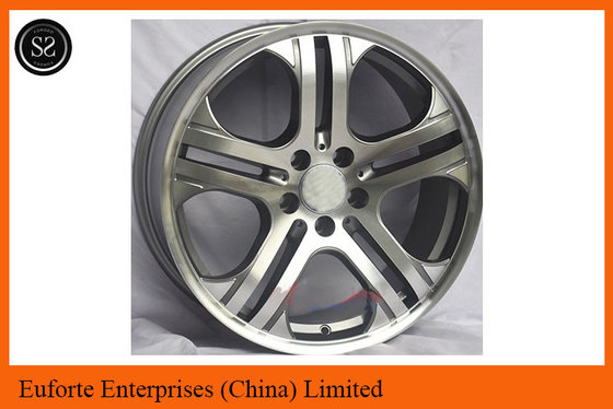18" Wheels Gun Metal Machine Face Mercedes Replica Wheels E260L E200L A160 E300
