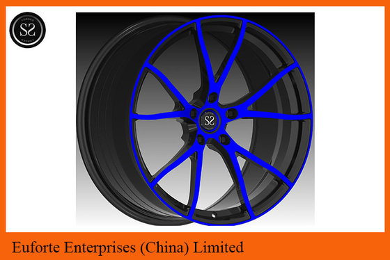 SS wheels - Y Shape 5Spoke 1 Piece Forged Wheels Aluminum Alloy Black With Orange Face