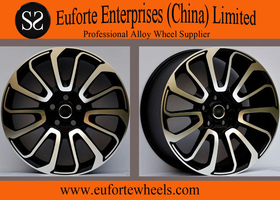 20 inch Range Rover Sport 4 x 4 Off Road Wheels, Black Machine Face Replica Wheels For SUV