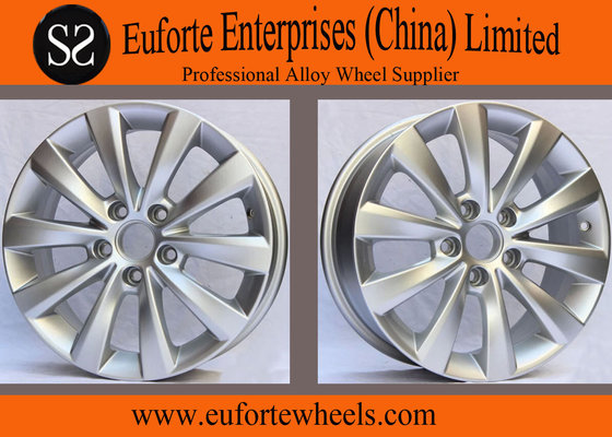Silver Aluminum Alloy Passat European Wheel 16 inch With OEM Cap