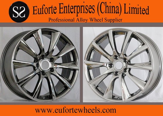 After Market Car Wheel Rims With Black Plus Red Electrophoresis
