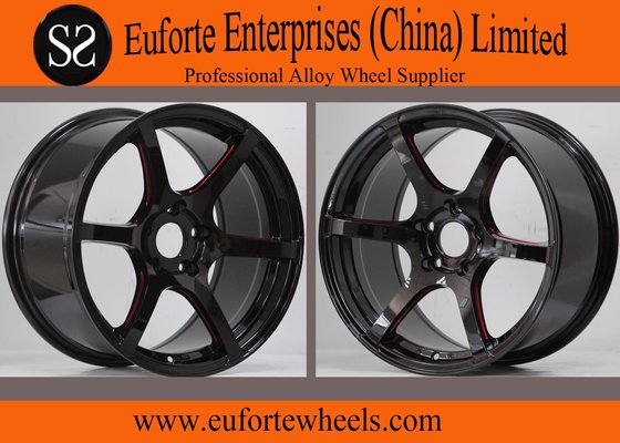 17 inch Black Machine Elegant  Tuning Wheels With Aluminum Alloy