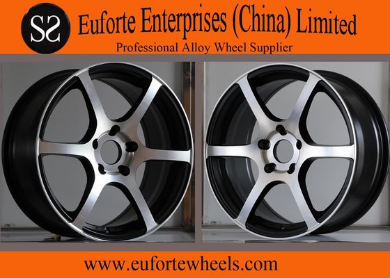 17 inch Black Machine Elegant  Tuning Wheels With Aluminum Alloy