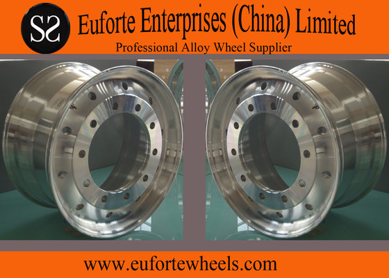 Paint  Polished Silver Forging Truck Wheel Rim / 22.5 aluminum truck wheels