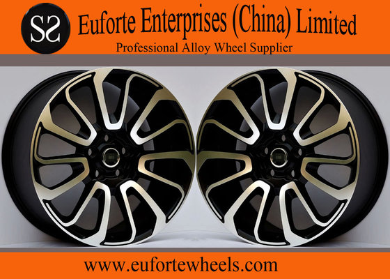 20 inch Range Rover Sport 4 x 4 Off Road Wheels, Black Machine Face Replica Wheels For SUV