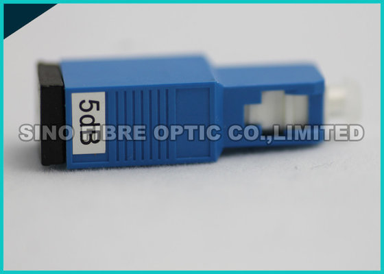 SC - SC Simplex Plug in Fiber Optic Attenuator Single Mode 5dB 1550nm Blue