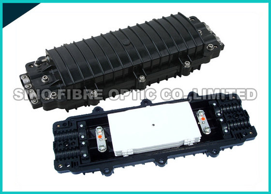 Horizontal Optical Fiber Cable Joint Closure / 4 Trays Fibre Optic Junction Box