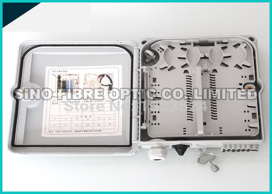 PC Plastic FTTH SC APC Fiber Optic Termination Box 16 Ports 4 Input Cable