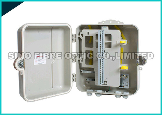 PC Plastic FTTH SC APC Fiber Optic Termination Box 16 Ports 4 Input Cable