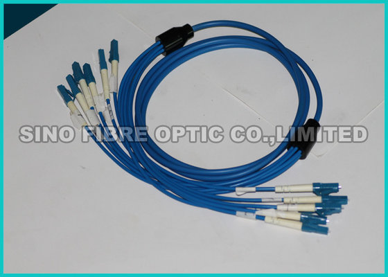 Optic Armored Blue Jacket SC To LC Fiber Jumper Cables 4 Cores Outdoor Assembly