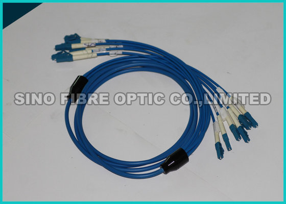 Optic Armored Blue Jacket SC To LC Fiber Jumper Cables 4 Cores Outdoor Assembly