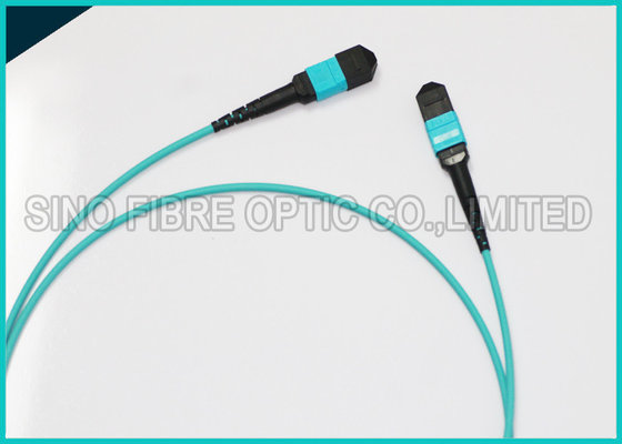 100 Gbps Protocol 24F MPO MTP Mating Fiber Optical Multimode MM OM3 Trunk Cable