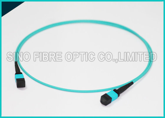 4.5mm Dual Jacket 12 Cores Singlemode Fiber Optical MTP Pre - terminated OFNR Jacket Jumper