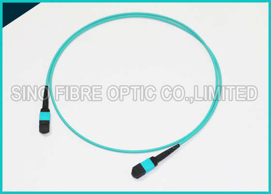 4.5mm Dual Jacket 12 Cores Singlemode Fiber Optical MTP Pre - terminated OFNR Jacket Jumper