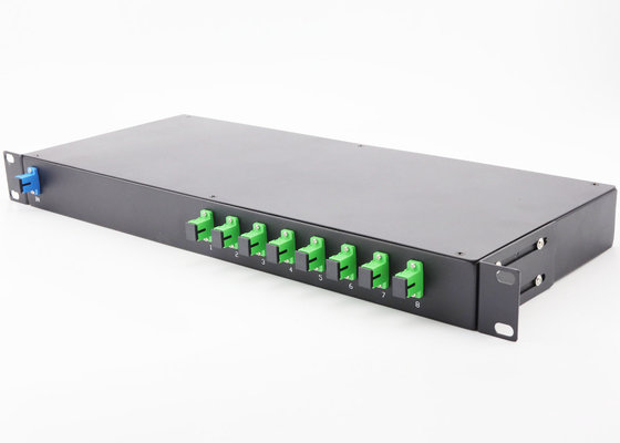 1 x 8 Fibre Optic Cable Splitter Compact Structure For CATV Networks