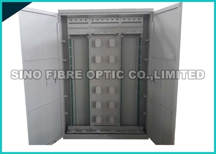 288 Cores SMC Metal FTTH Distribution Box Waterproof SC / FC / ST Adapter