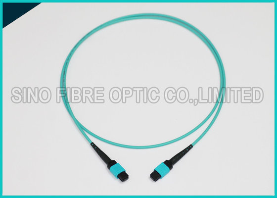 3.0mm 100Gbps 24F MPO MTP Mating Fiber Optical Multimode OM3 Trunk Method B Patch Cable
