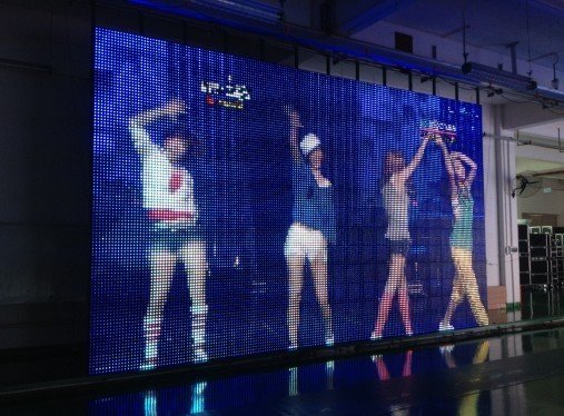 P37.5 LED Curtain Display , Outdoor LED Stage Curtain 1R1G1B OEM