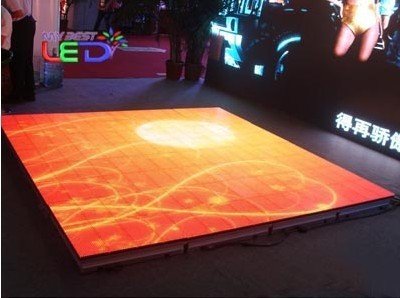 10.417mm Indoor Full Color LED Floor Tiles Display for Stage , Advertising