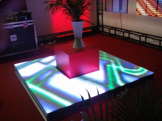 10.417mm Indoor Full Color LED Floor Tiles Display for Stage , Advertising