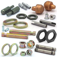 Precision Turned Copper Metal Machined Parts Galvanized With 0.005mm Tolerance