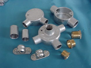 Copper / Bronze Electrical Conduit Fittings Heat Treating Customizable Design