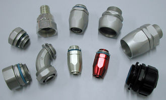 CNC Bending Durable Electrical Conduit Fittings Anodizing / Black Oxide