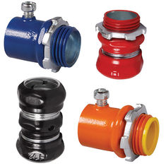 Carbon Steel Metal Conduit Connectors Powder Coating With Multi Colors