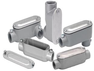 Powder Coating Stainless Steel Conduit Fittings , Custom Rigid Metal Conduit Fittings