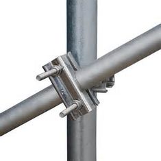 Zinc Plated Metal Building Brackets Bending / Welding Natural Color 2mm Thick