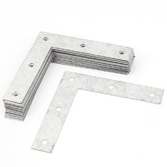 Silver Heavy Duty Metal Angle Brackets , Aluminium Shelf Brackets Zinc - Plating
