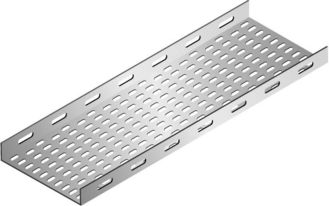 Chemical Factory Trough Type Cable Tray , Aluminum Ladder Cable Tray Support System