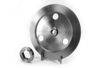 Brass / Titanium Skip Loader Parts CNC Turning Mirror Polished Heavy Duty