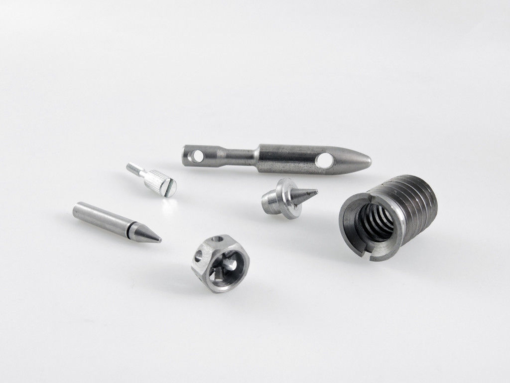 CNC Metal Machined Parts Insert Knurling , Standard Size Turned Metal Parts