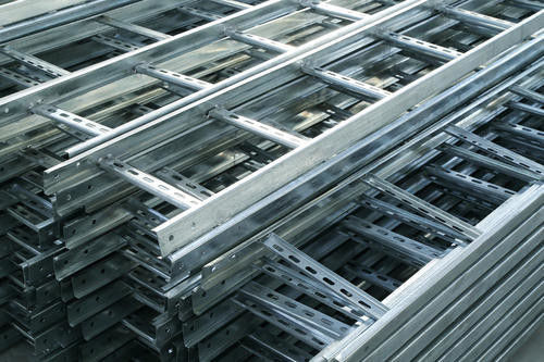 Heat Insulation Pre Galvanised Cable Tray , Light Duty Cable Tray Gray Color