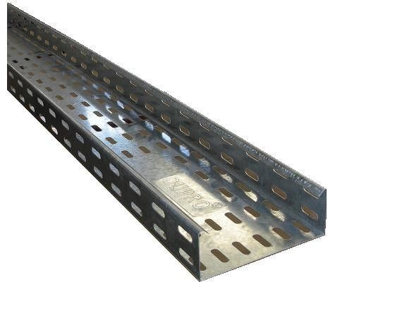 Light Gray Cable Management Tray Ladder Type 2 MM Thick Weather Resistant