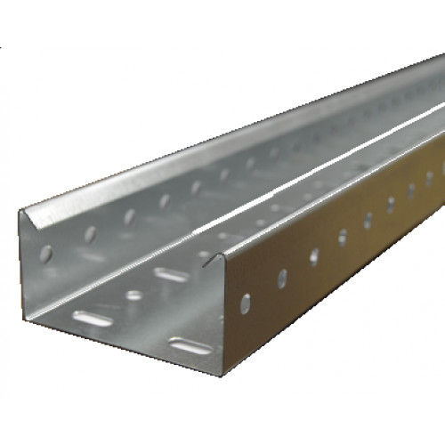 Structural Pultruded Building Cable Tray Fiberglass FRP Material Grey Color