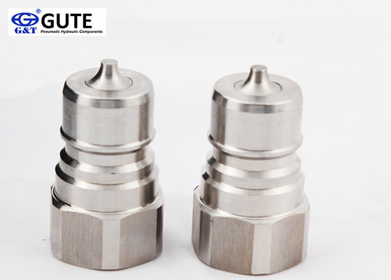 Sleeve Retraction Stainless Steel Quick Disconnect Couplings Nitrile O Ring Seals