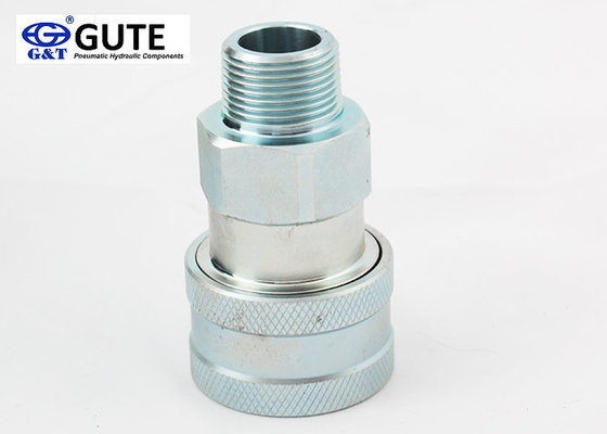 FKM Seal Double Shut Off Coupling GT-A2 , Poppet Valves ISO 7241 A Quick Couplings