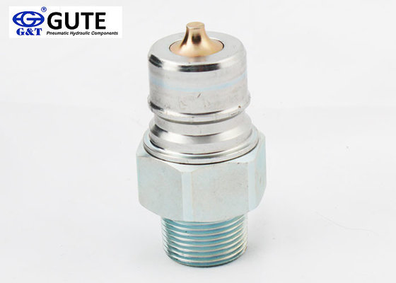 FKM Seal Double Shut Off Coupling GT-A2 , Poppet Valves ISO 7241 A Quick Couplings