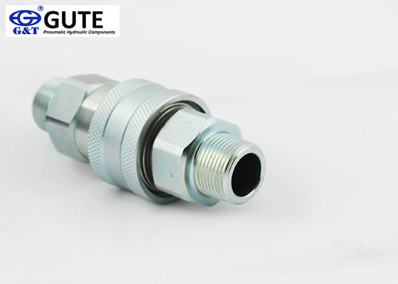 FKM Seal Double Shut Off Coupling GT-A2 , Poppet Valves ISO 7241 A Quick Couplings