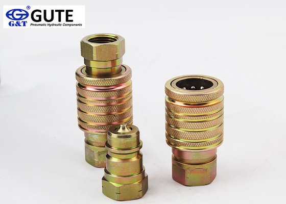 Push And Pull Double Shut Off Coupling 1/2 Inch GT-CT Interchange With Parker 4250
