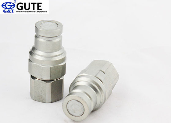 Compatible Flat Face Hydraulic Quick Couplers Durable With 11.5 L/Min Rated Flow