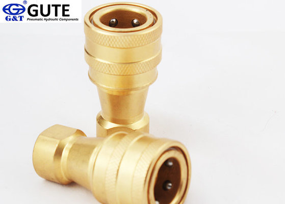 Durable KZD Series Brass Quick Coupler 1/2 Inch Preventing Uncoupled Leakage
