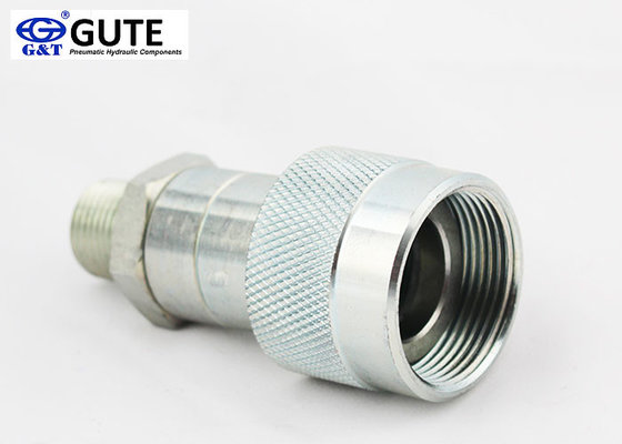NPT Thread Double Shut Off Quick Disconnect Connectors Polyurethane Interface Seal