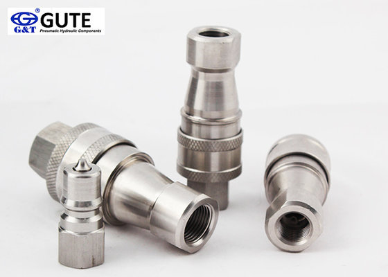 Female Connection Stainless Steel Quick Couplers , Quick Release Hydraulic Fittings